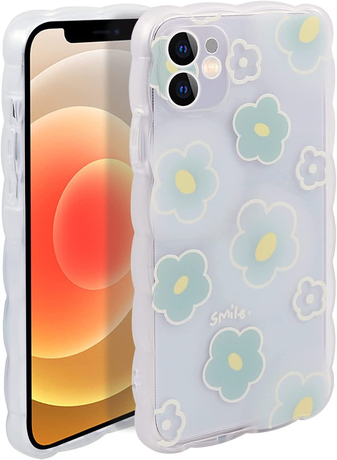 Case for iPhone 12, Soft TPU Bumper Cute Print Pattern Design Women ...