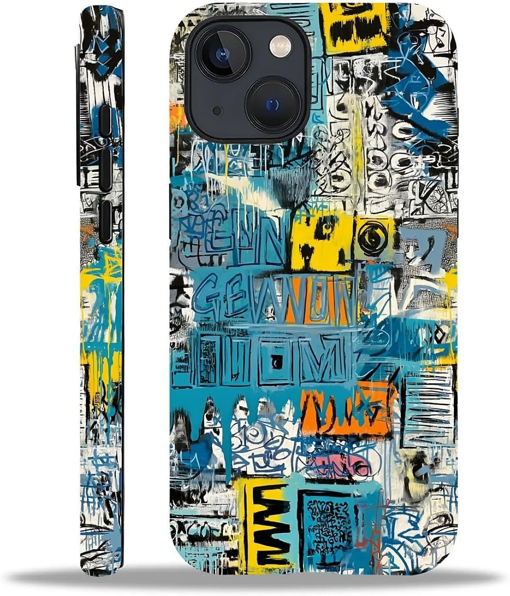Case for iPhone 13/14, Drop Protection Hybrid 2-Layer Hard Phone Cover ...