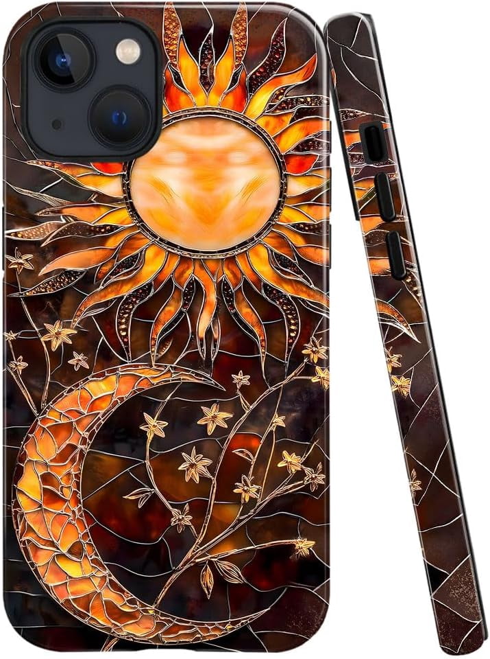 Case for iPhone 13, Fits Glossy Case Design for Girl Women, Celestial ...