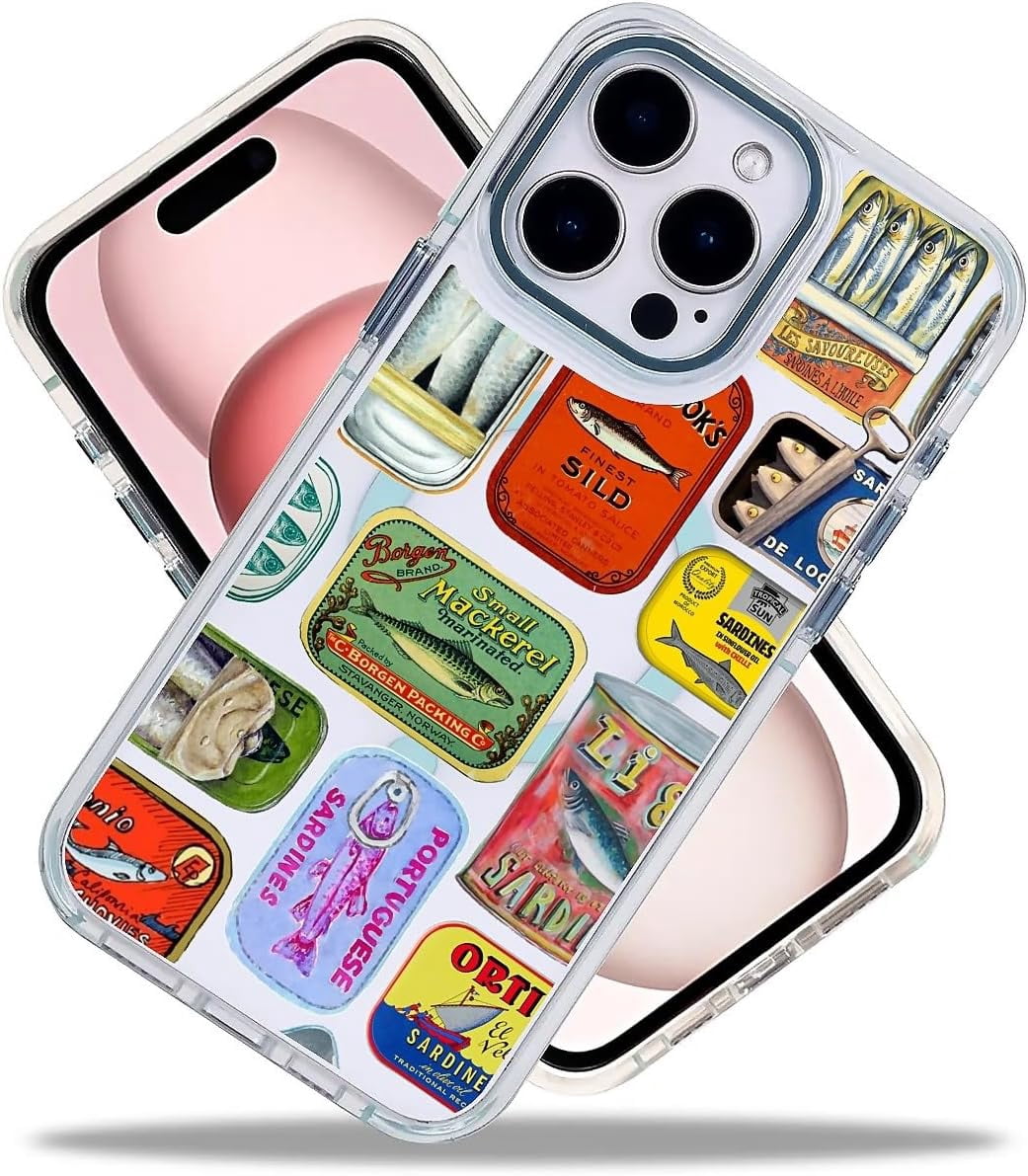 Case for iPhone 13 Pro, Compatible with MagSafe, Vintage Fish Label for ...