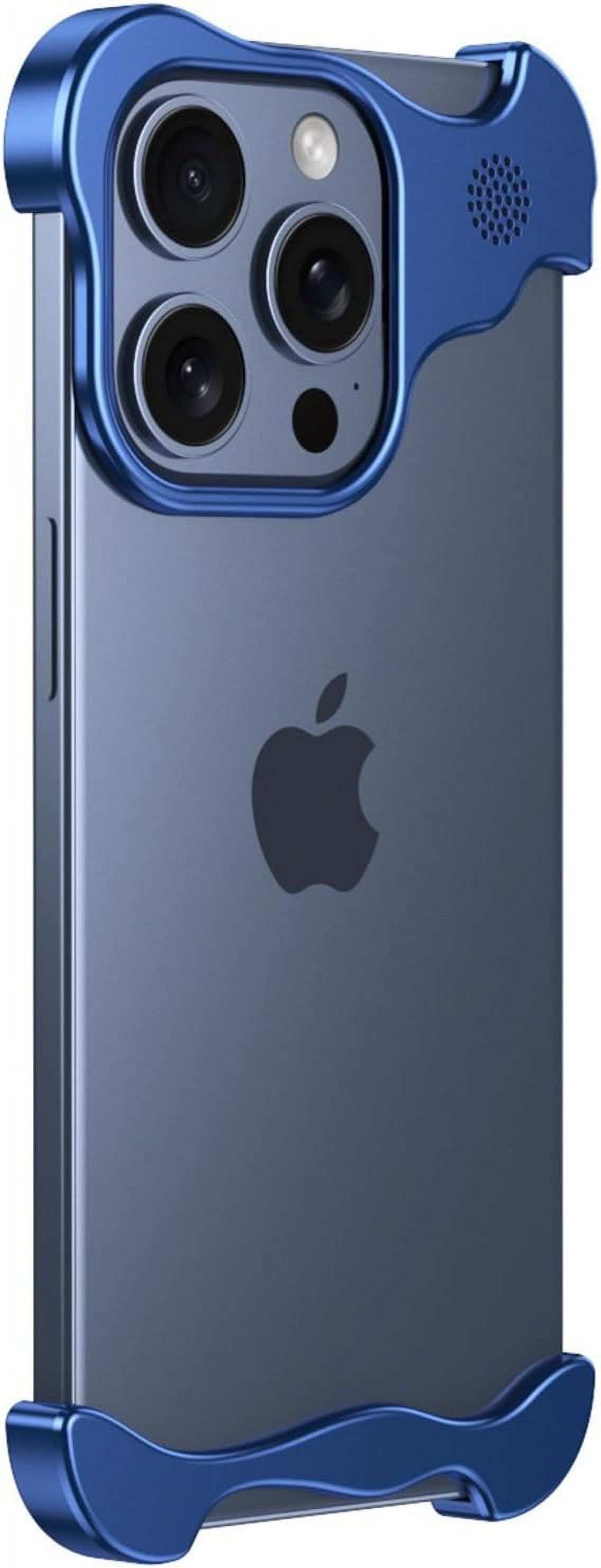 Case for iPhone 13 Pro Max/13 Pro/13, Frameless Metal Corner ...