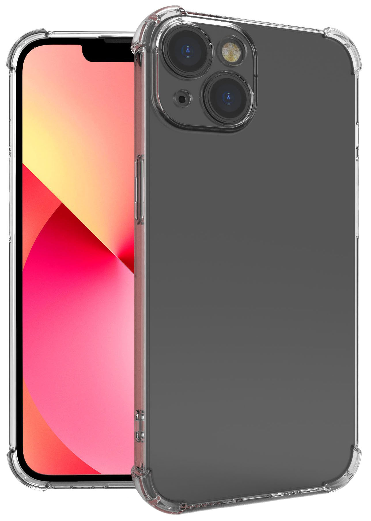 Case for iPhone 14, Clear Transparent See-Thru Flex Gel TPU Skin Slim ...