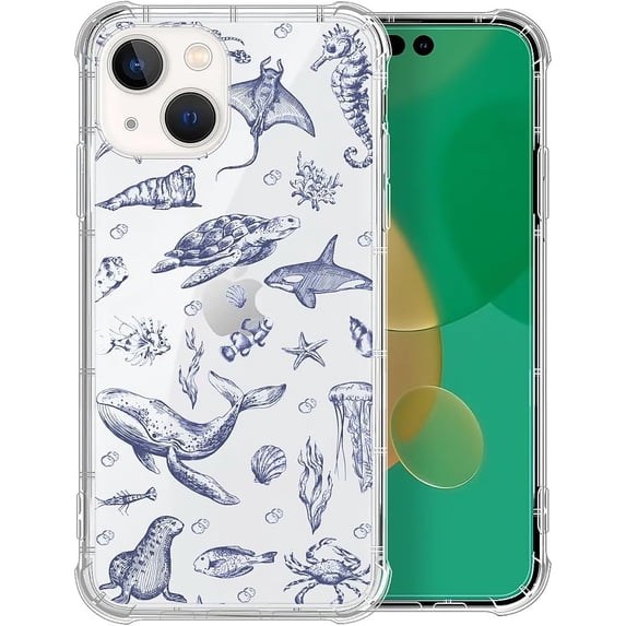 Case for iPhone 14,Drop Protection Slim Fit Clear Phone Cover TPU ...