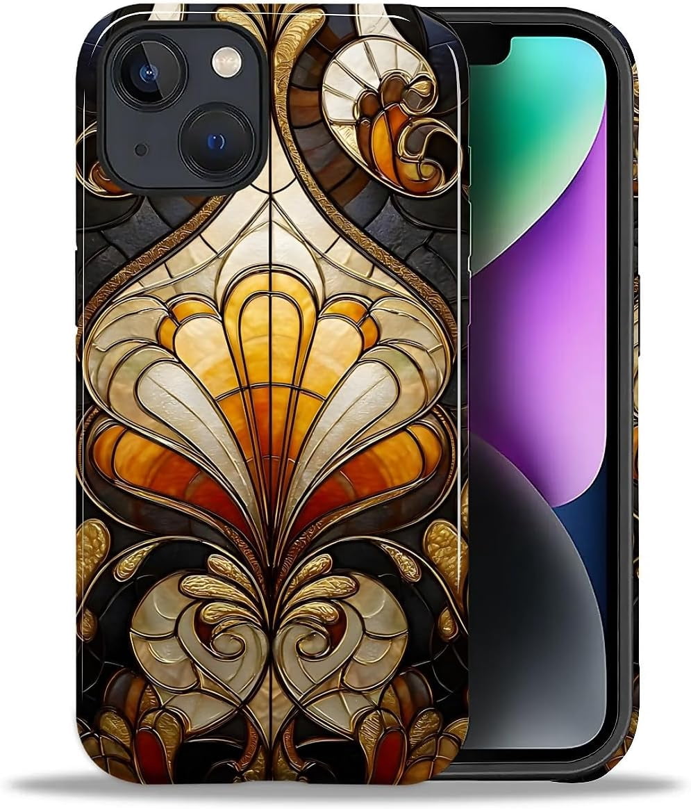 Case for iPhone 14 Plus, PC Hard Shell & Silicone Inner Bumper, Anti ...