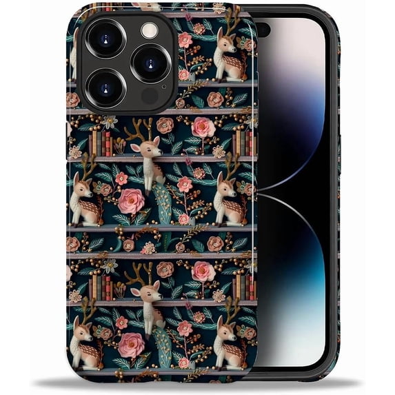 Case for iPhone 14 Pro, Drop Protection Hybrid 2-Layer Hard Phone Cover ...