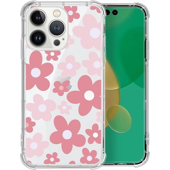 Case for iPhone 14 Pro,Drop Protection Slim Fit Clear Phone Cover TPU ...