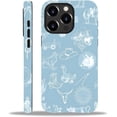 Case for iPhone 14 Pro Max,Blue Shadow Horse Exquisitely Pattern Double ...