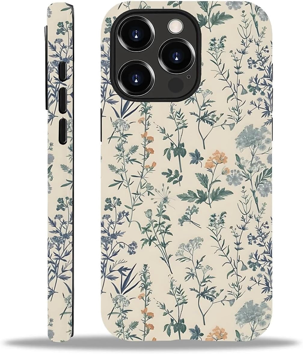 Case for iPhone 14 Pro Max,Floc Flower Splicing Exquisitely Pattern ...