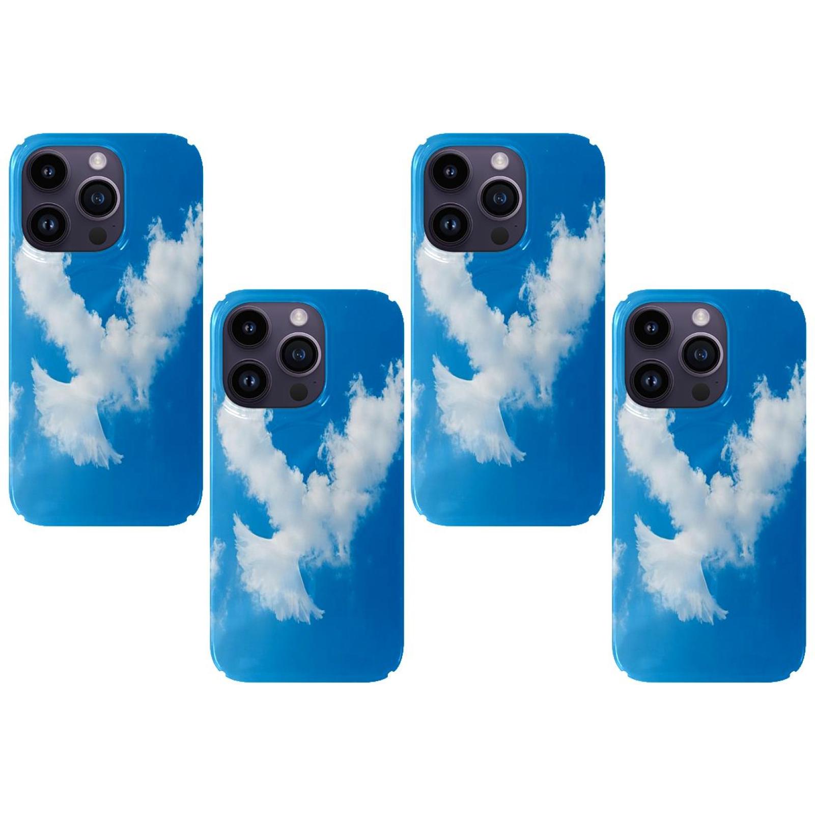 Case for iPhone 15 Pro Max 4 Pack Birds and Clouds Printed PBT ...