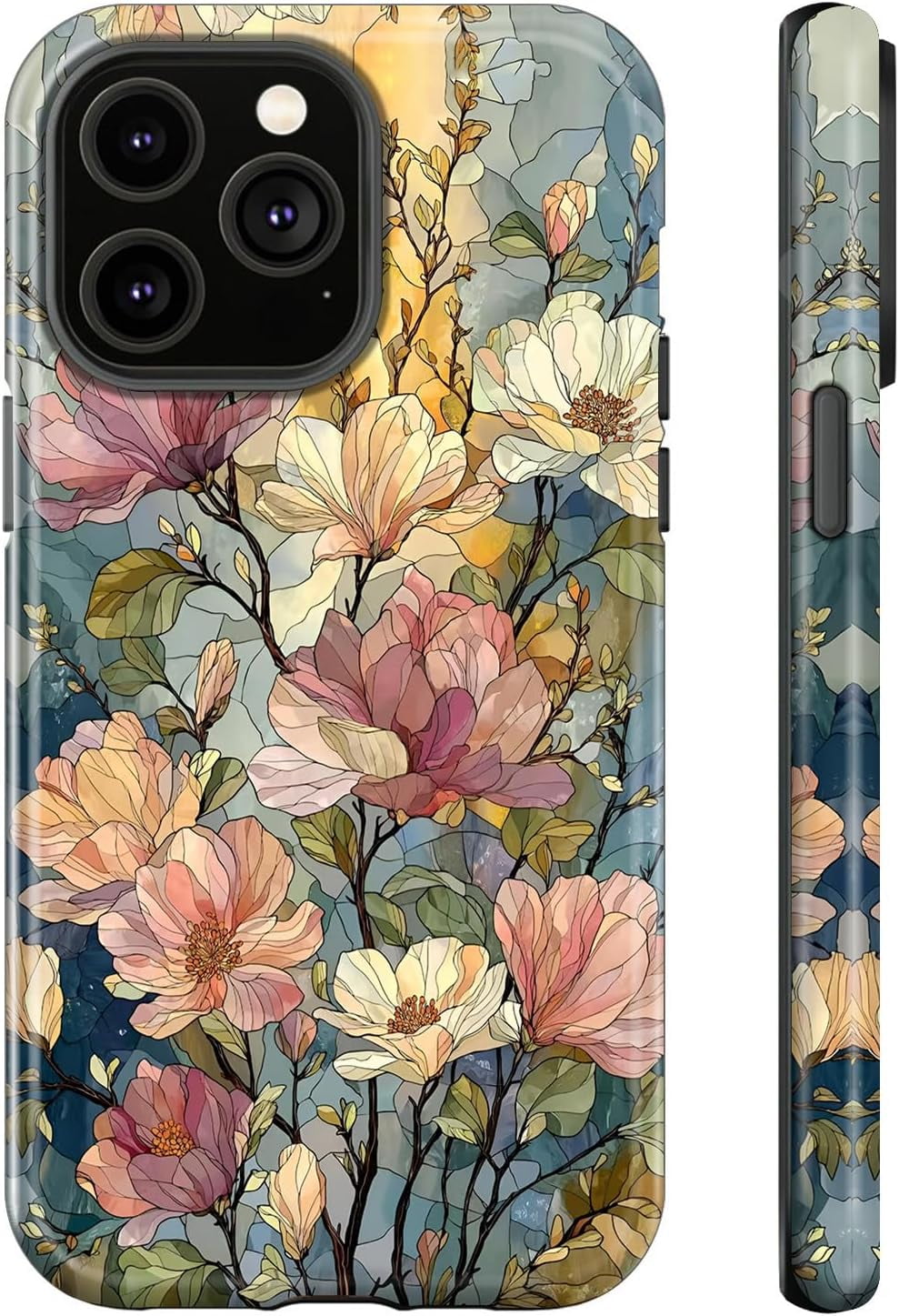 Case for iPhone 16,Floral Flowers Phone Case for Girl Women Boy Men ...