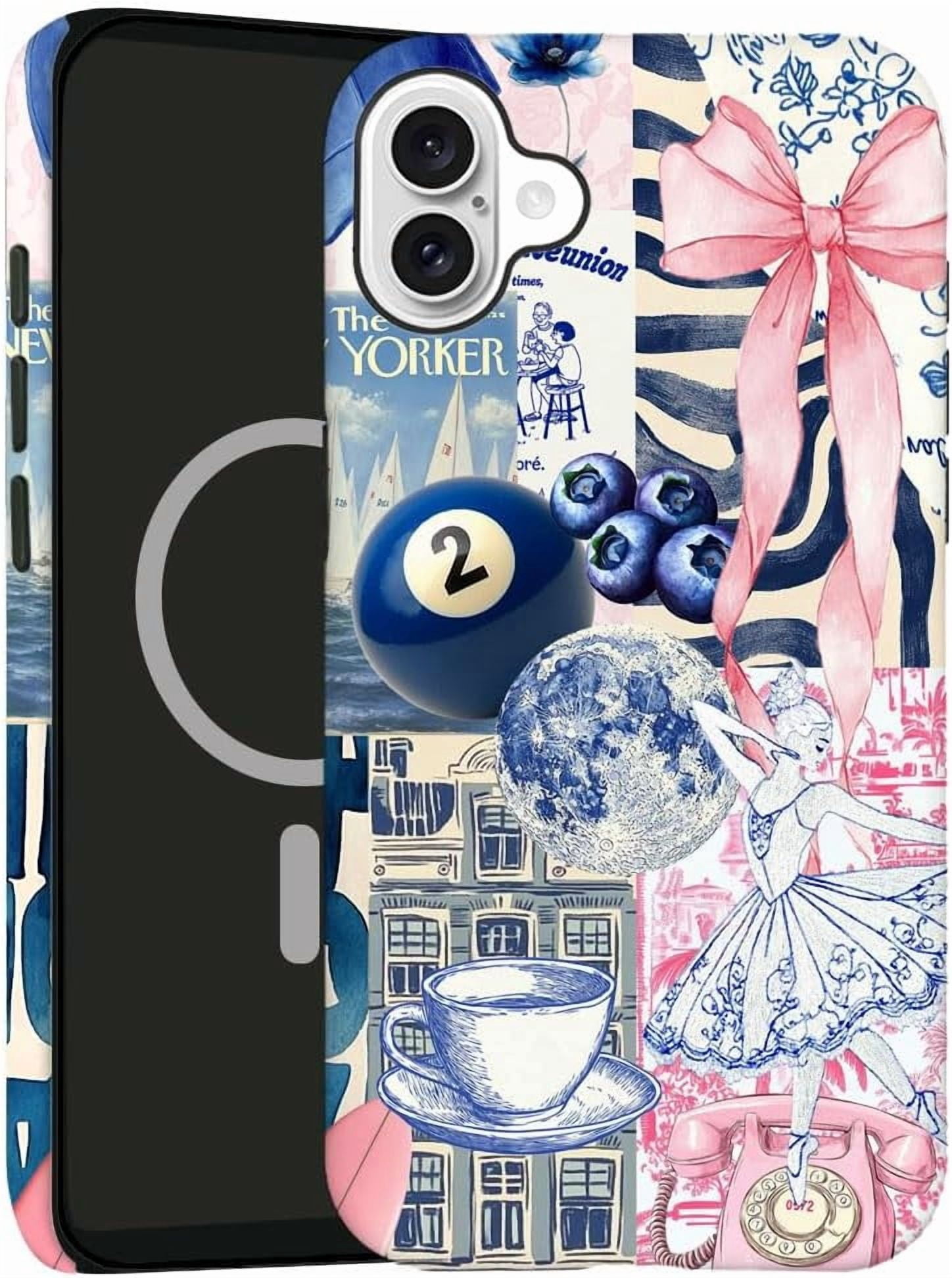 Case for iPhone 16,Hybrid 2-Layer Hard Shell,Shockproof for Girl Women ...