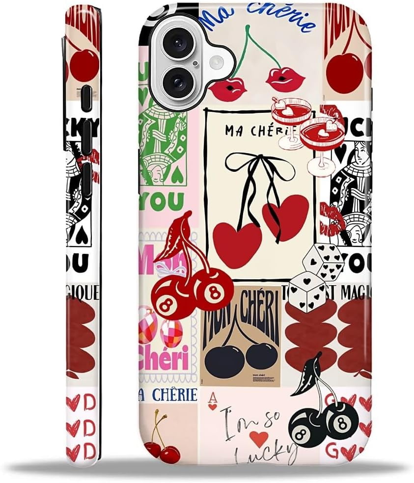 Case for iPhone 16,Lovely Phone Case for Girls Women,Scratch Resistant ...