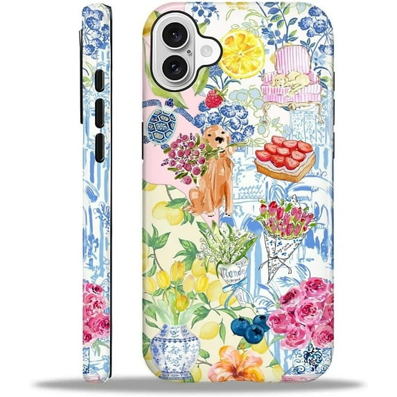 Case for iPhone 16, Lovely Phone Case for Girls Women, Scratch ...