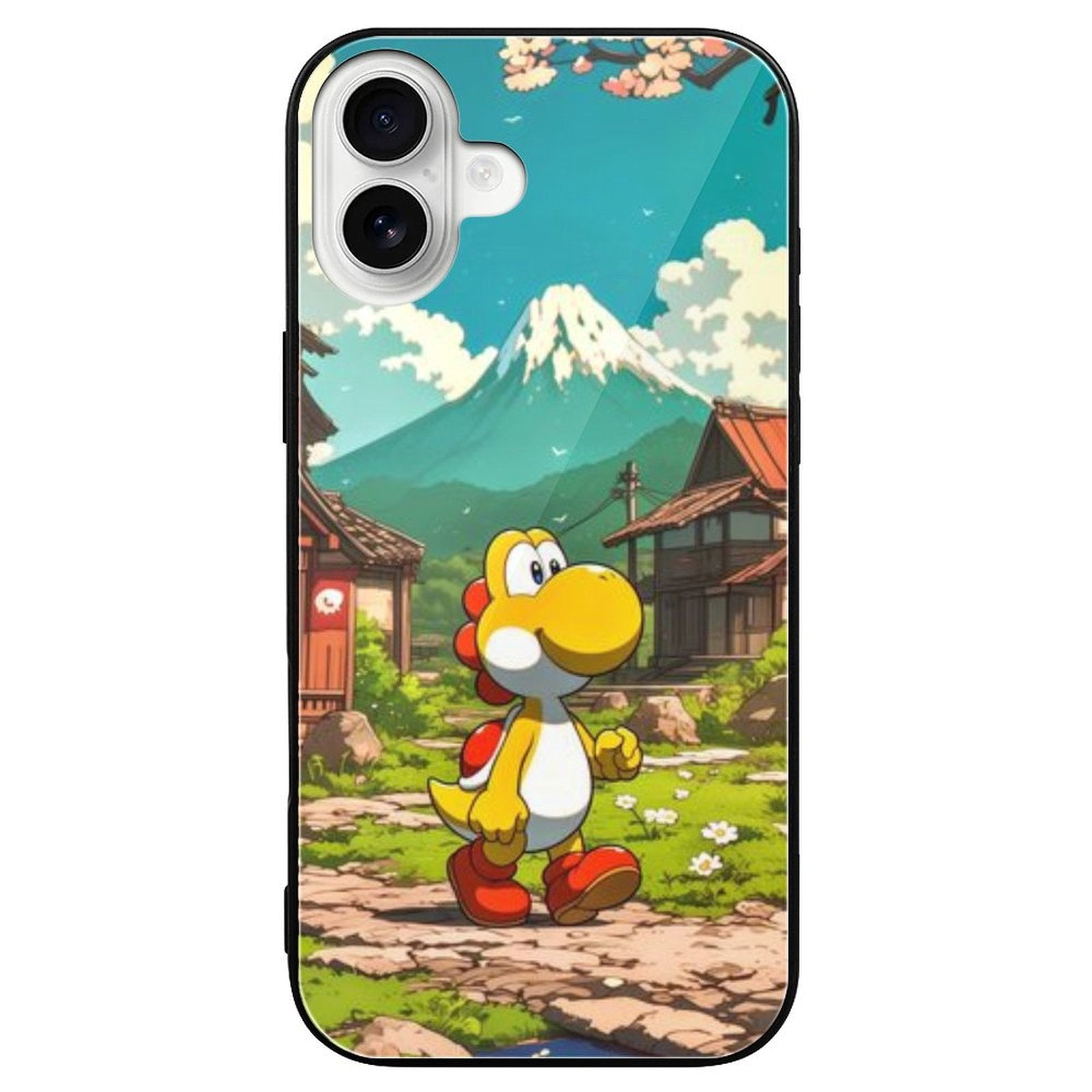 Case for iPhone 16 Plus Glass Back + TPU Inner Shell, Scratch-Resistant ...