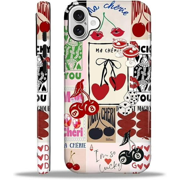 Case for iPhone 16 Plus,Lovely Phone Case for Girls Women,Scratch ...