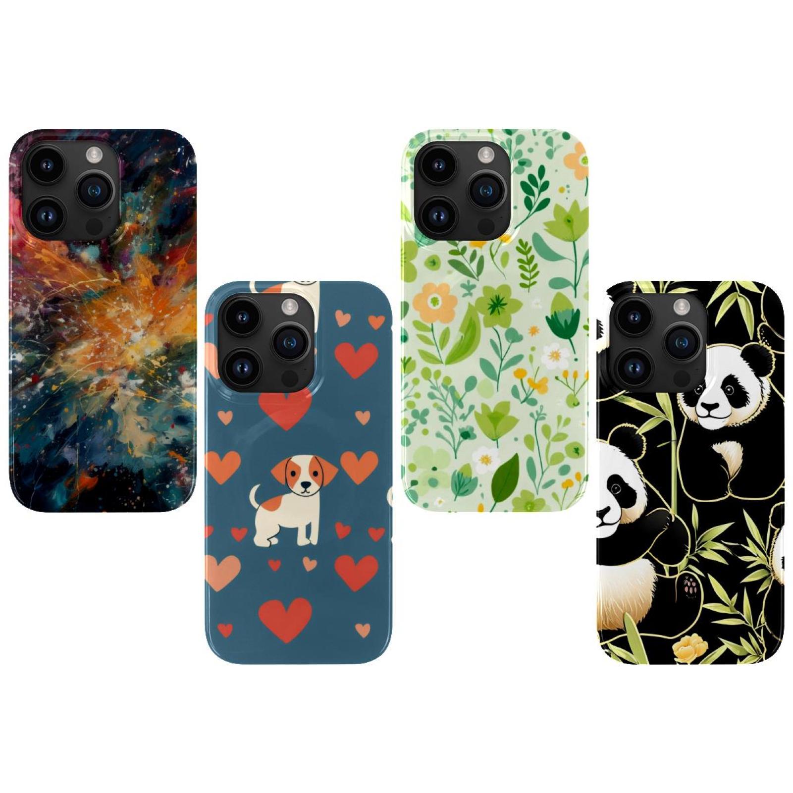 Case for iPhone 16 Pro 4 Pack Colorful Starry Sky Printed PBT ...