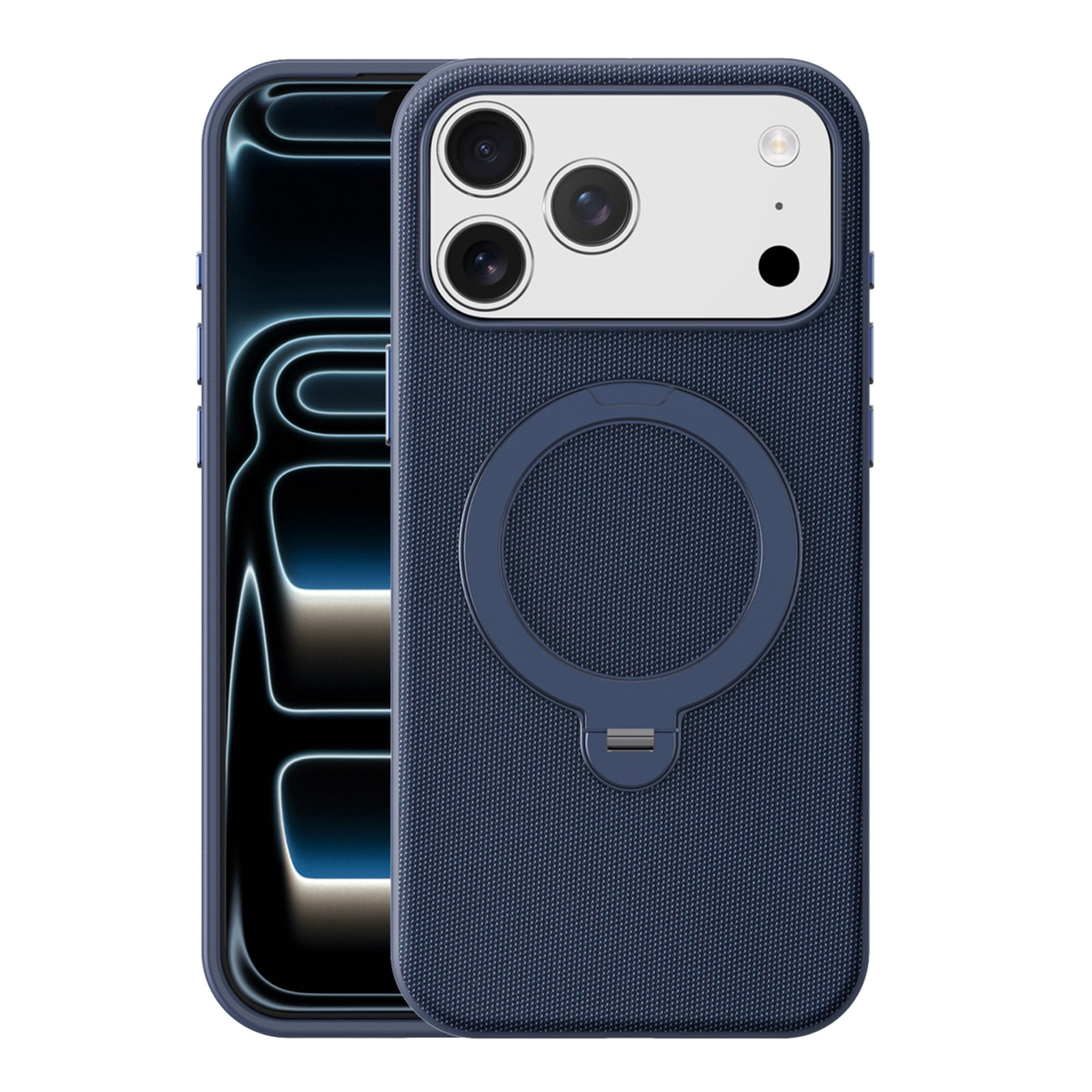 Case for iPhone 16 Pro, Fabric + TPU Protective Phone Cover with ...