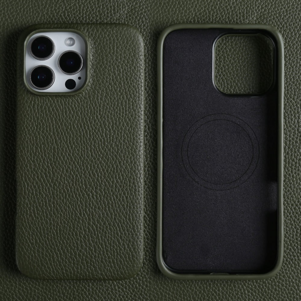 Case for iPhone 16 Pro Max/16 Pro/16 Plus/16, Genuine Leather Slim ...