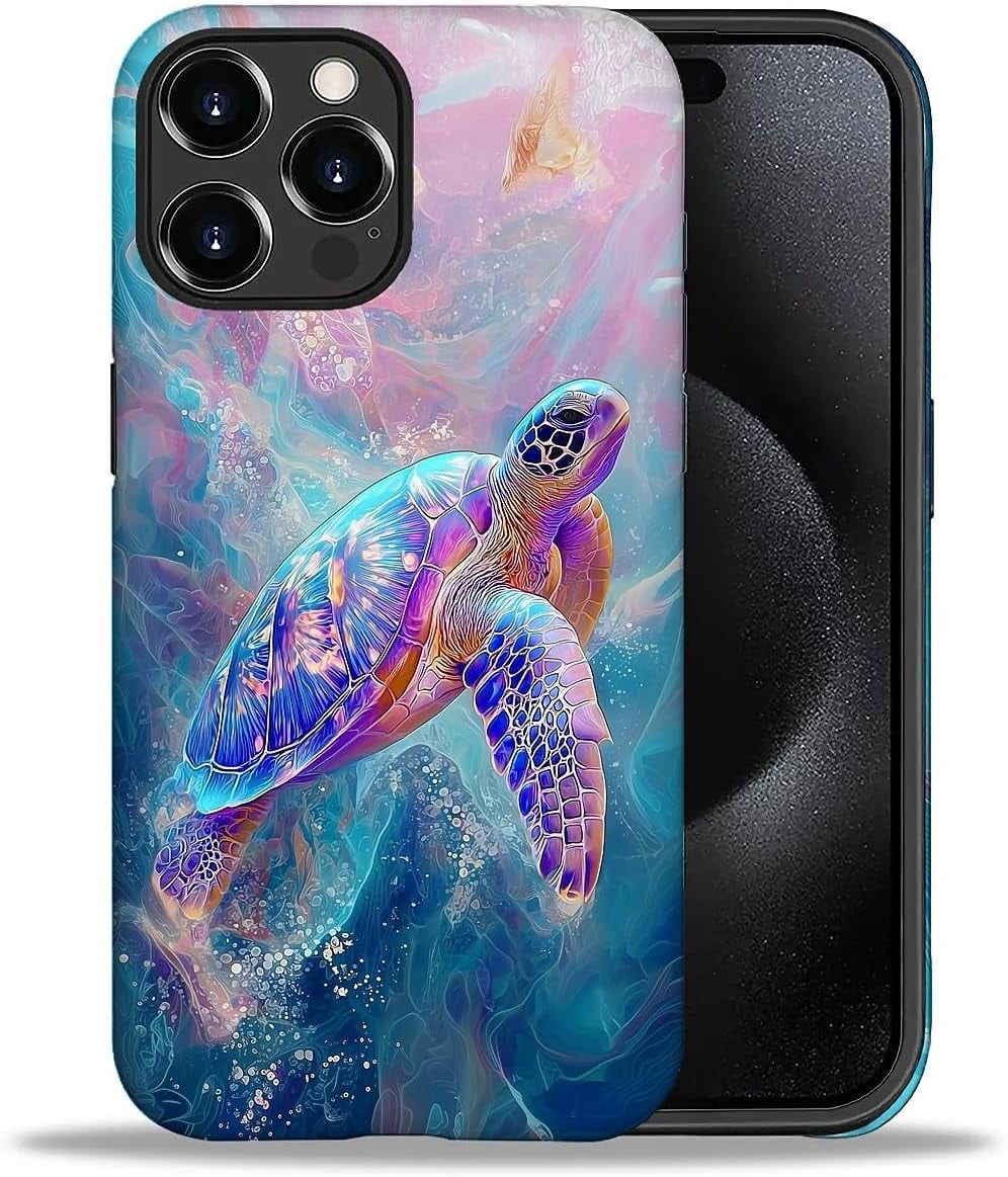 Case for iPhone 16 Pro Max, PC Hard Shell & Silicone Inner Bumper, Anti ...