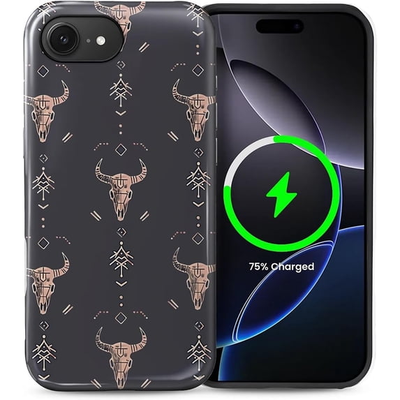 Case for iPhone 16e Case, Hybrid 2-Layer Silicone Protective Glossy ...