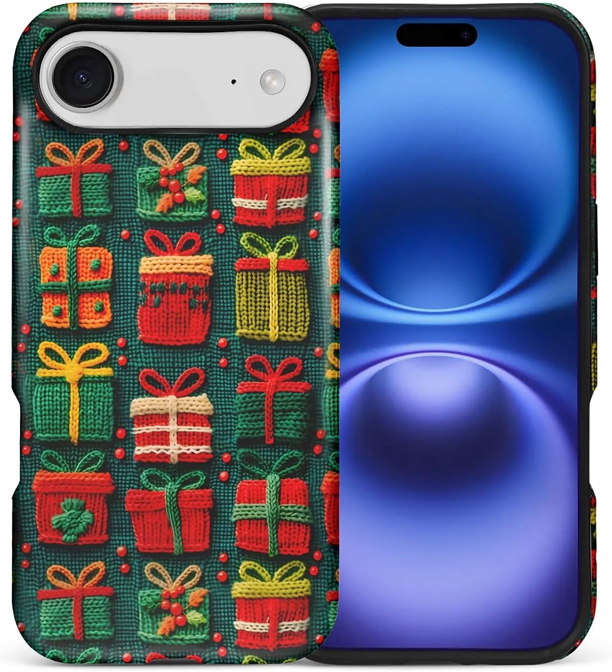 Case for iPhone 17 Air,Knitted Exquisitely Pattern Double Protective ...