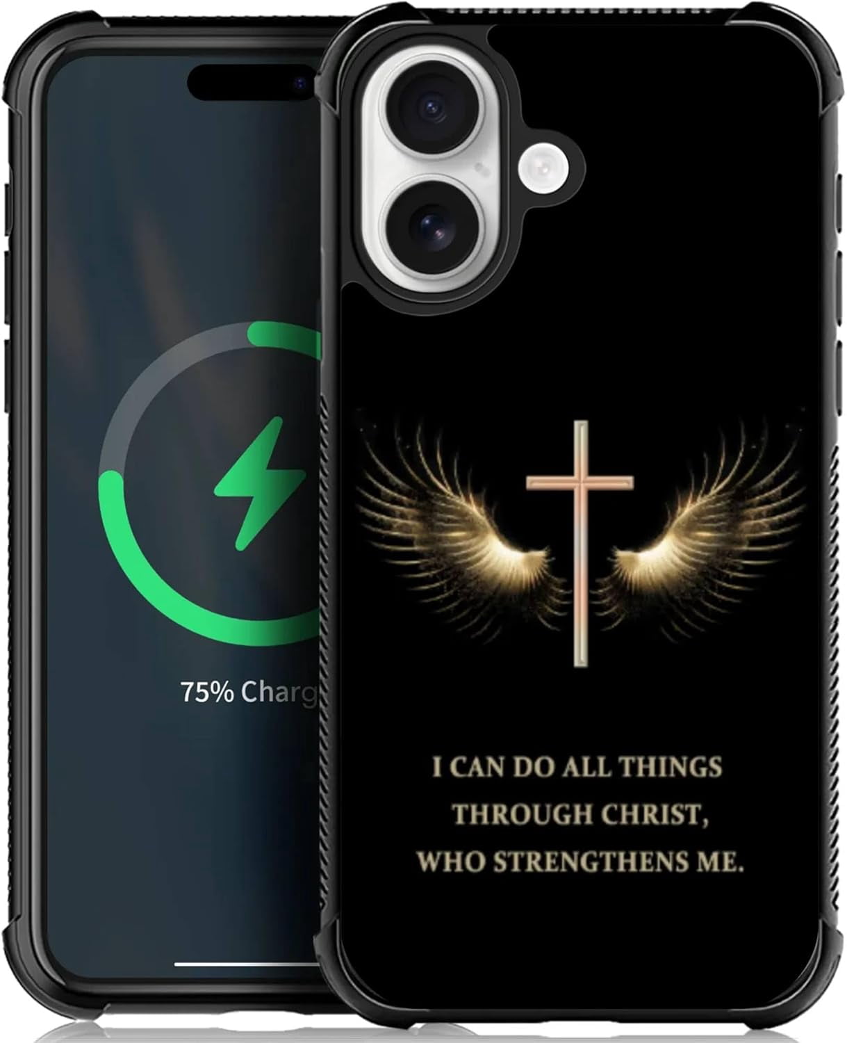 Case for iPhone 17 [Compatible with Magsafe], W Bible Cross Wing Soft ...