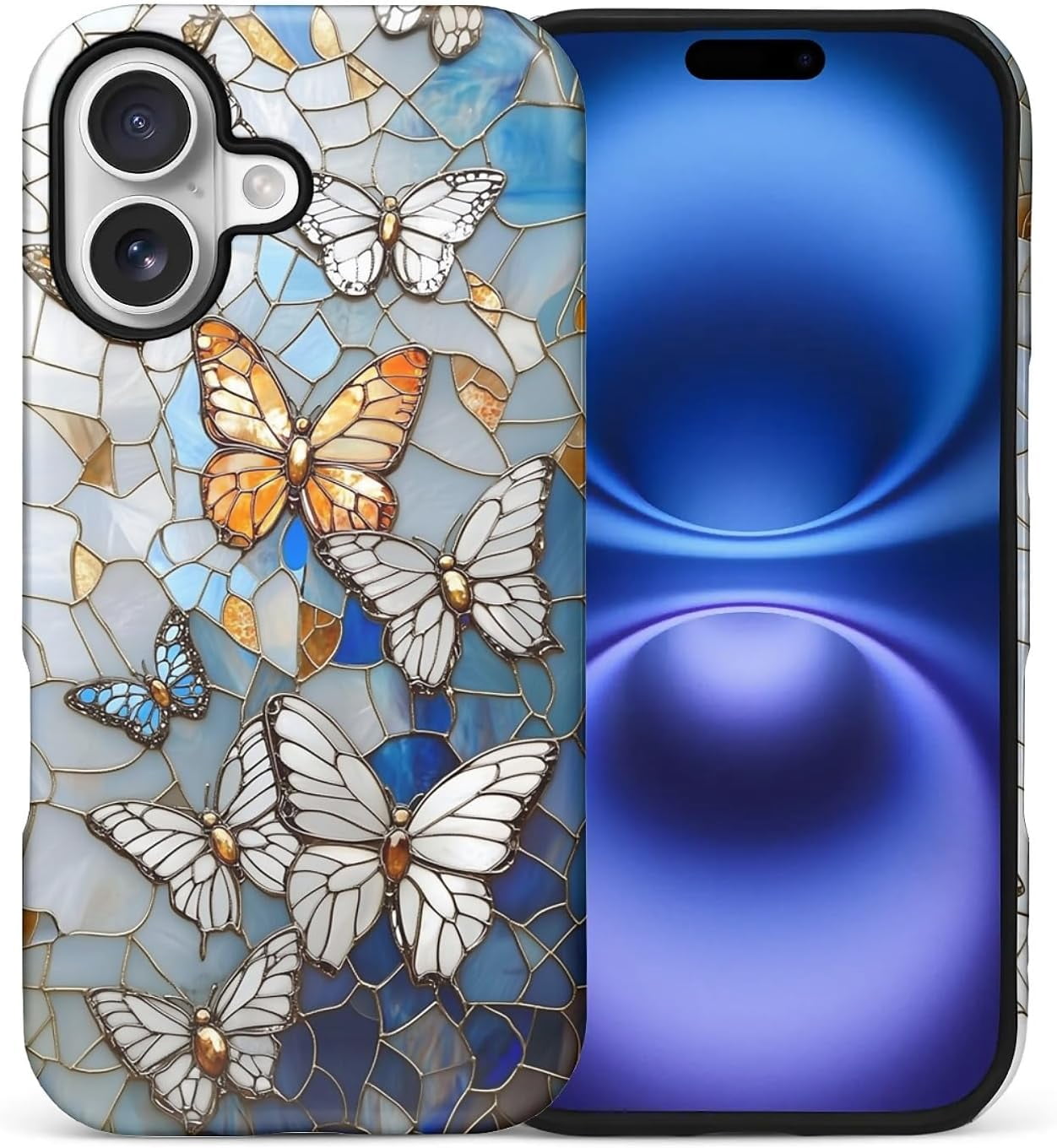 Case for iPhone 17, Drop Protection Hybrid 2-Layer Hard Phone Cover ...