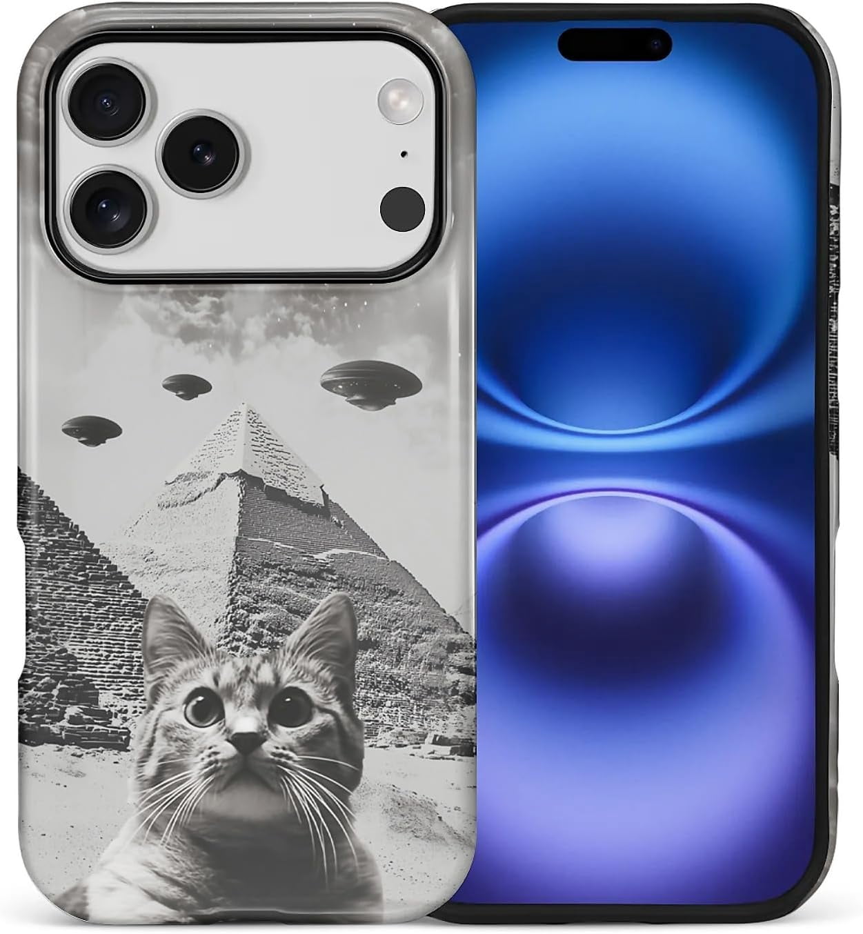 Case for iPhone 17 Pro Case, Hybrid 2-Layer Silicone Protective Glossy ...