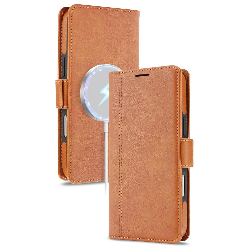 Case for iPhone 17 Pro Max/17 Pro/17 Air/17, Magnetic Flip Wallet Cover ...