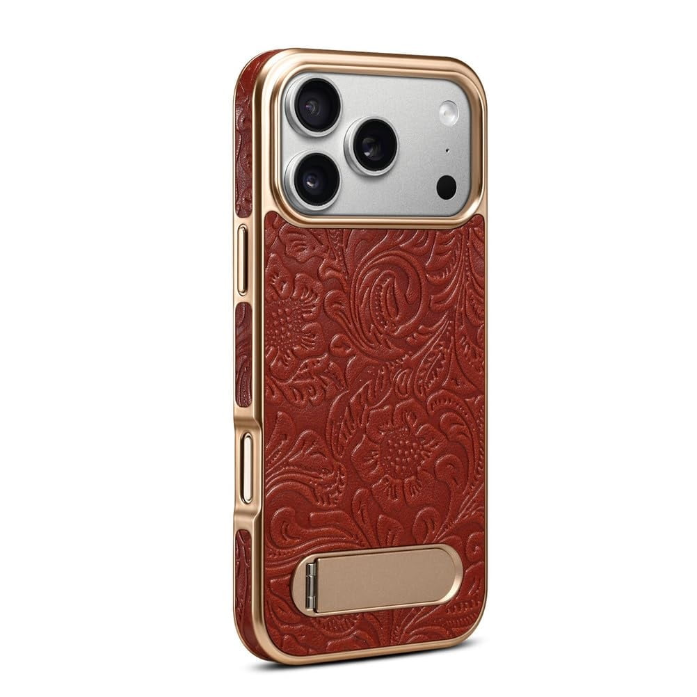 Case for iPhone 17 Pro Max/17 Pro/Air/17, Genuine Leather Cover Support ...