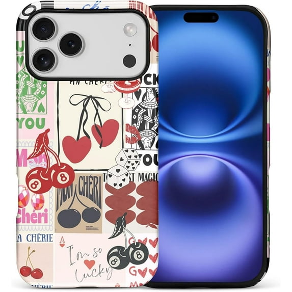 Case for iPhone 17 Pro Max, Lovely Phone Case for Girls Women, Scratch ...