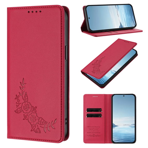 Case for iPhone 17 Pro Max, Shockproof PU Leather Flip Wallet Case with ...
