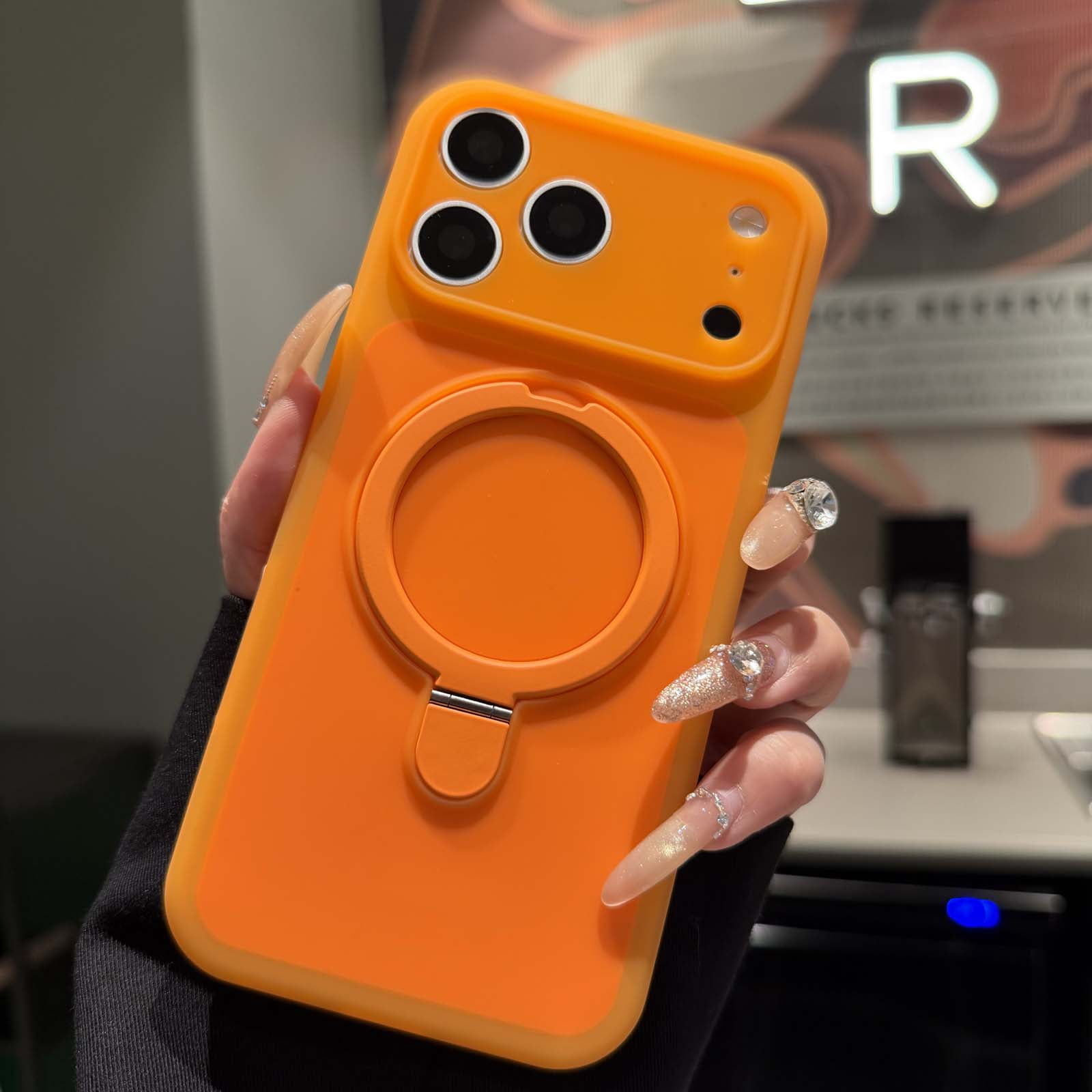 Case for iPhone 17 Pro, TPU Ring Kickstand Protective Cover Compatible ...