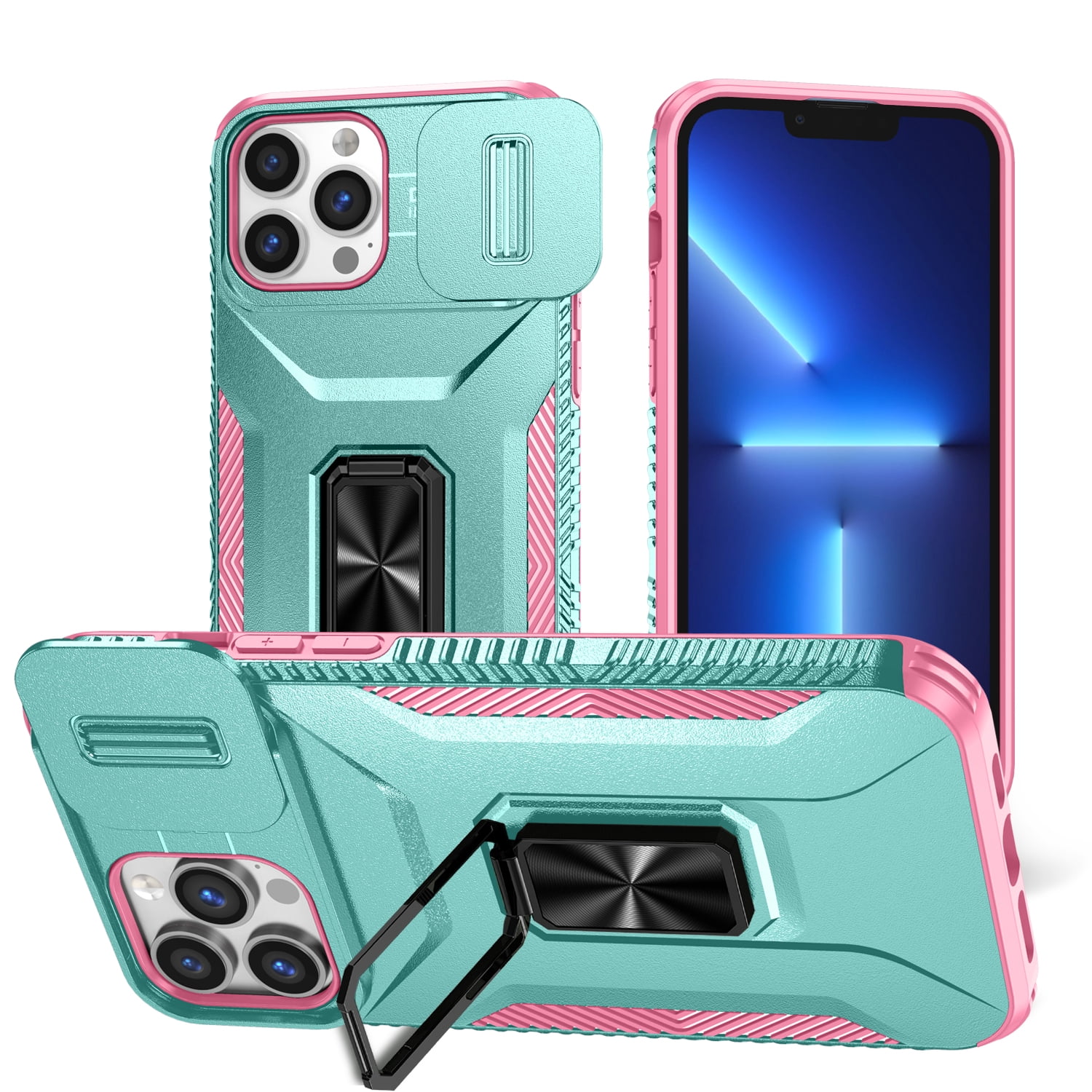 Case for iPhone SE 2020 Sliding camera cover, military grade shock ...