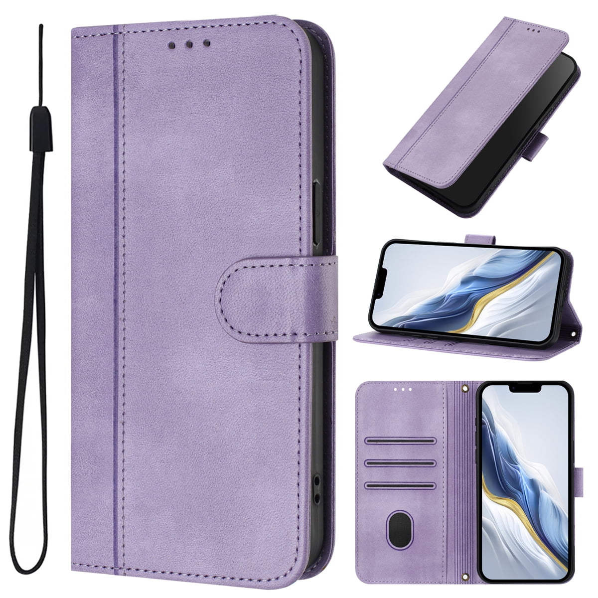 Case for iPhone X Wallet Case, Card Holder Slots, PU Leather Phone ...