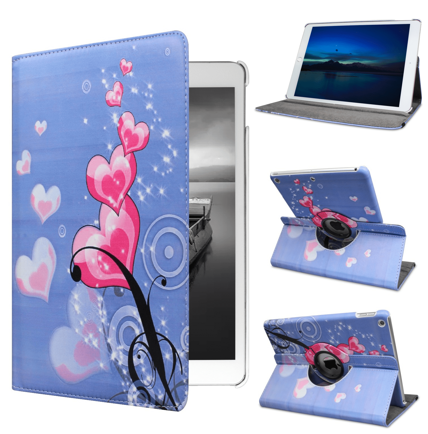 Case for ipad pro 12.9 inch 2nd / 1st Gen case 2017/2015 360° Rotating ...