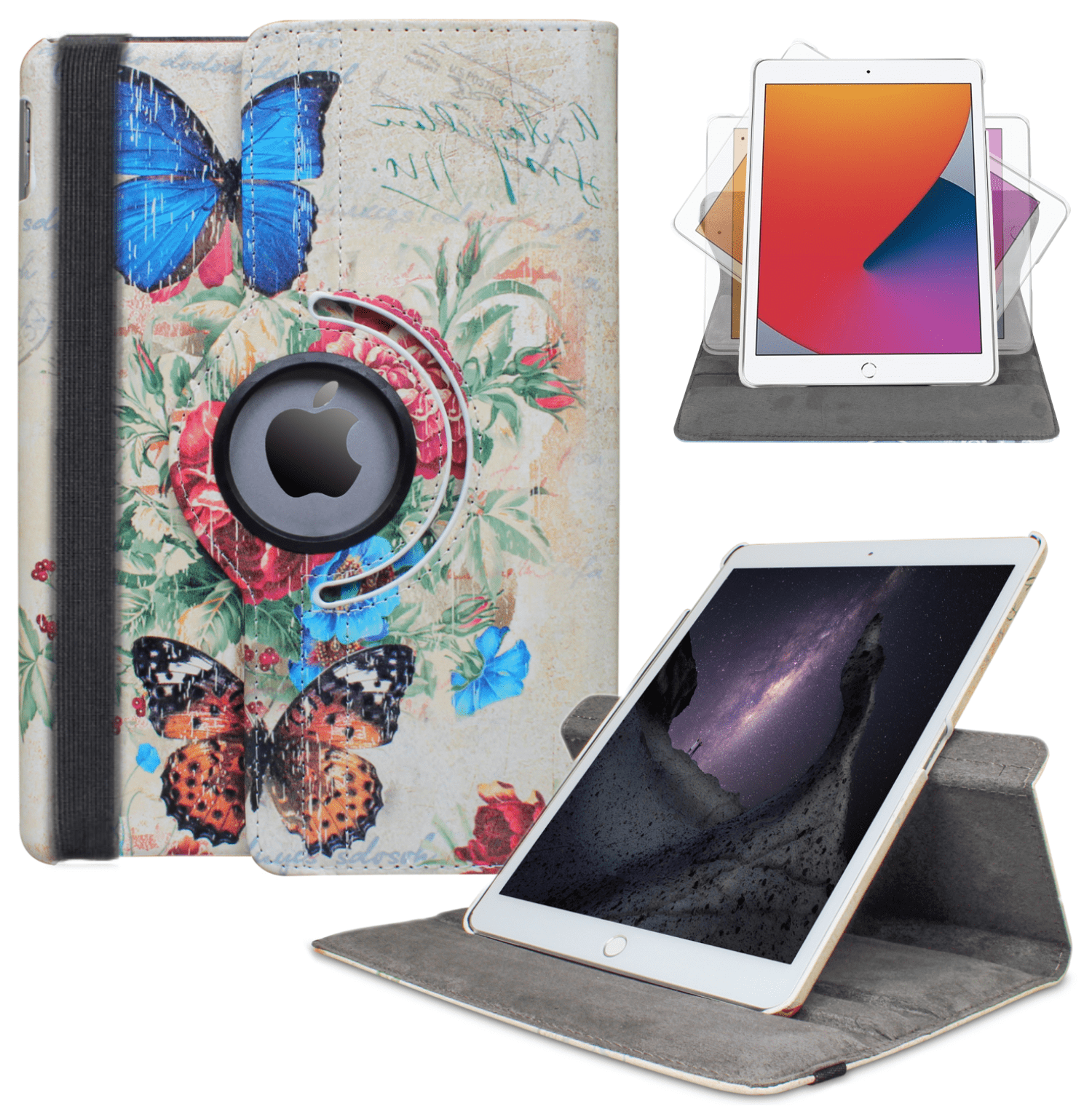 Case for ipad pro 12.9 inch 2nd / 1st Gen case 2017/2015 360° Rotating ...