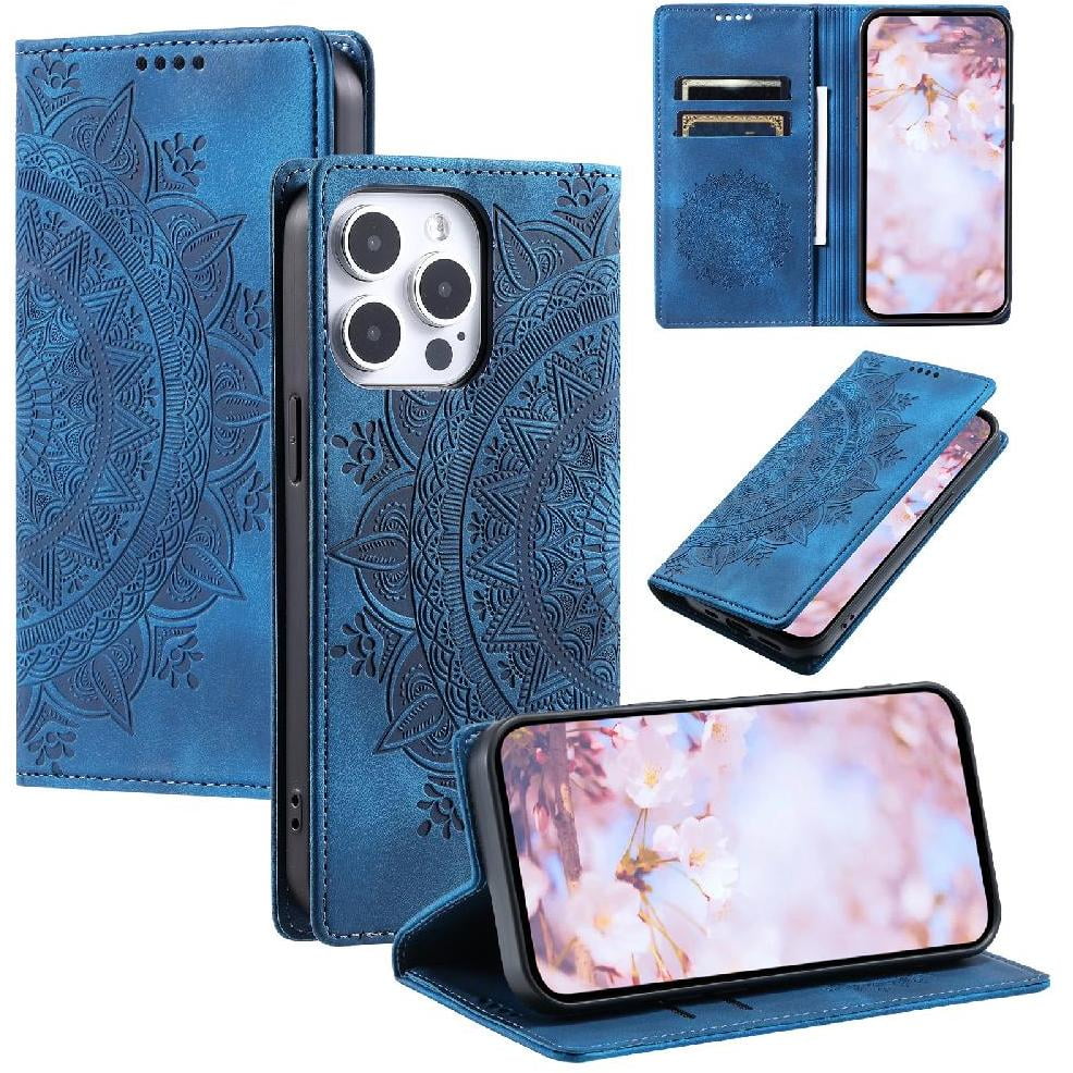 Case for iphone 16 Pro Max Full Protection Pu Leather Side Buckle Card ...
