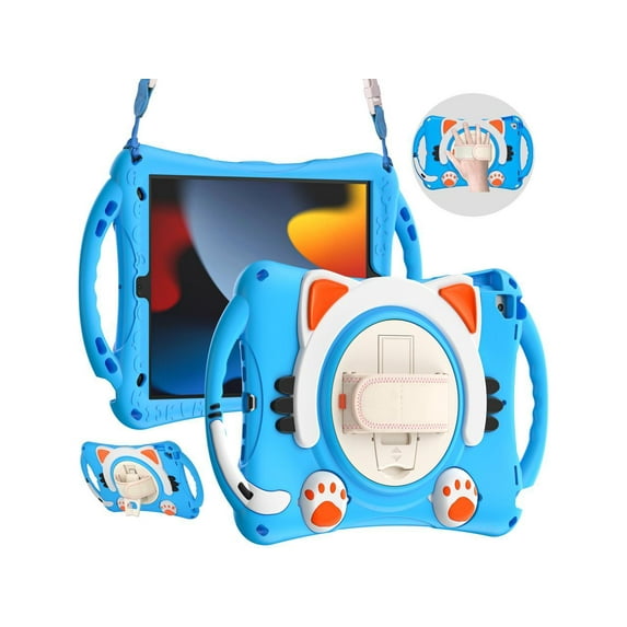 Case for iPad 10.2 2021 2020 2019, Shockproof Protective Cover with ...