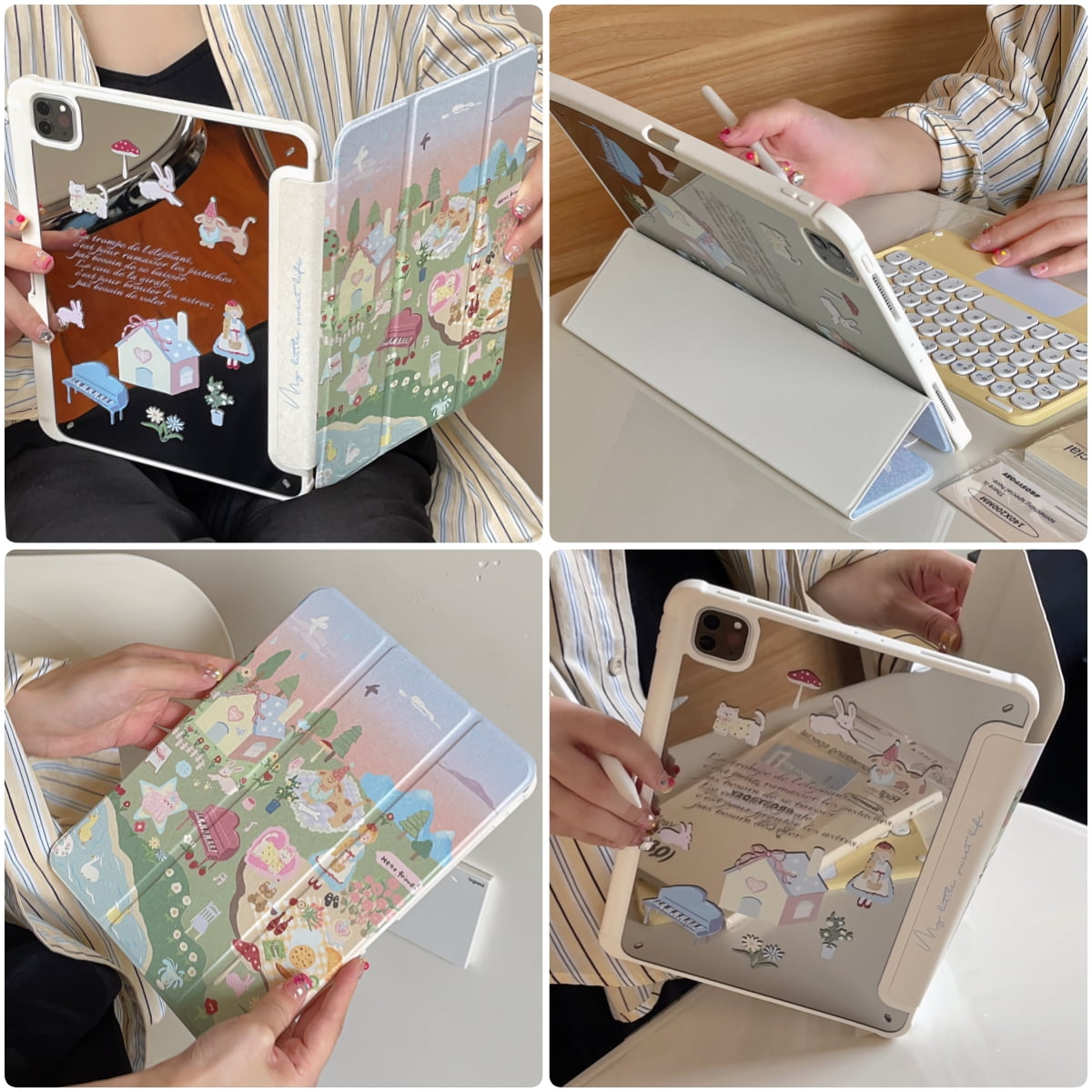 Case for iPad 10 9 8 7 6 5th Generation Pro 11 12.9 13 10.9 9.7 Air 6 5 ...