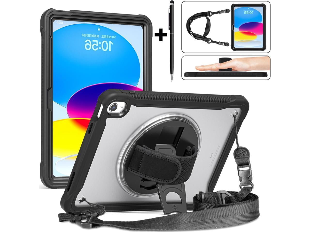 Case for iPad 10th Generation 2022 10.9 Inch with Pencil Holder, Clear ...