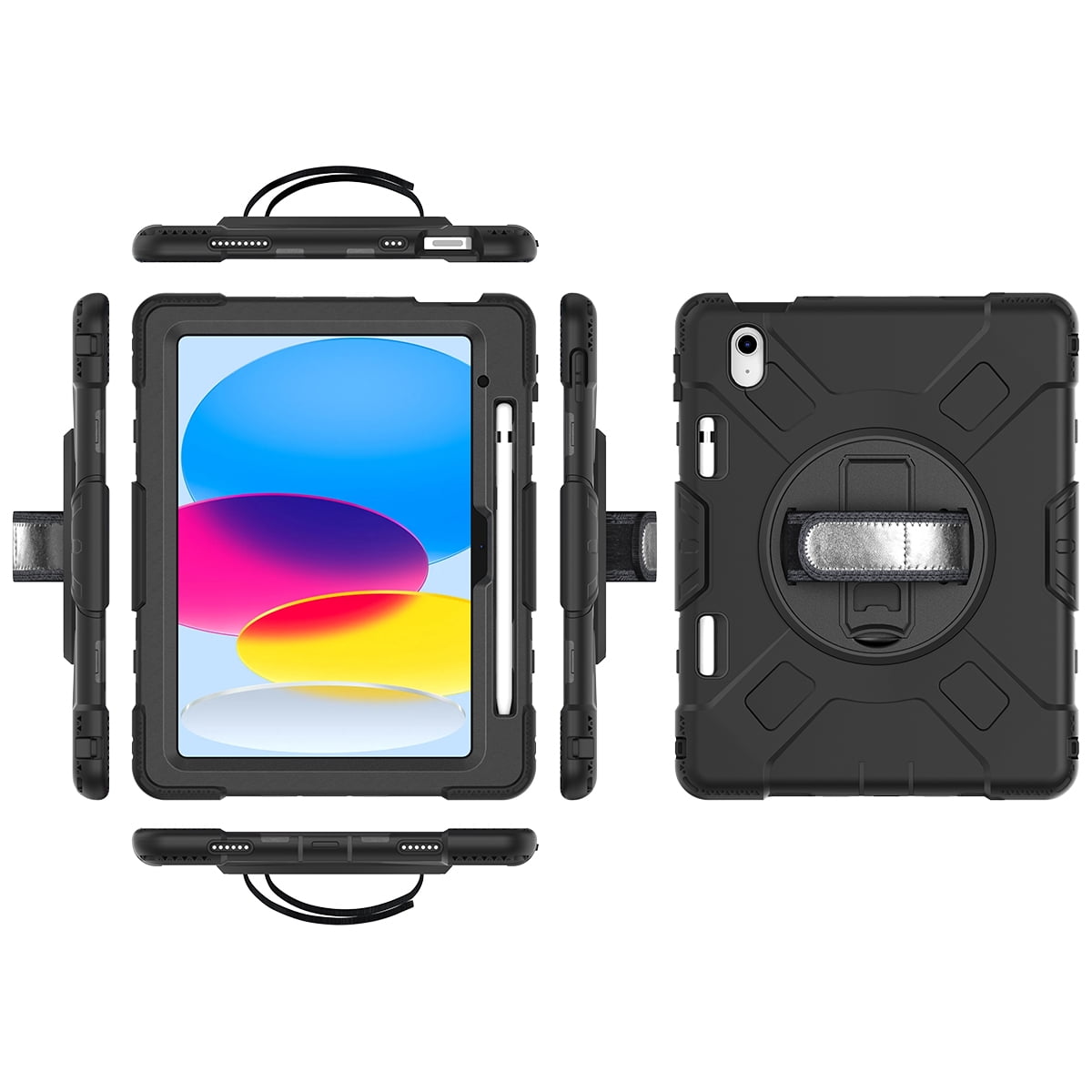 Case for iPad 10th Generation 2022: Military Grade Shockproof Silicone ...