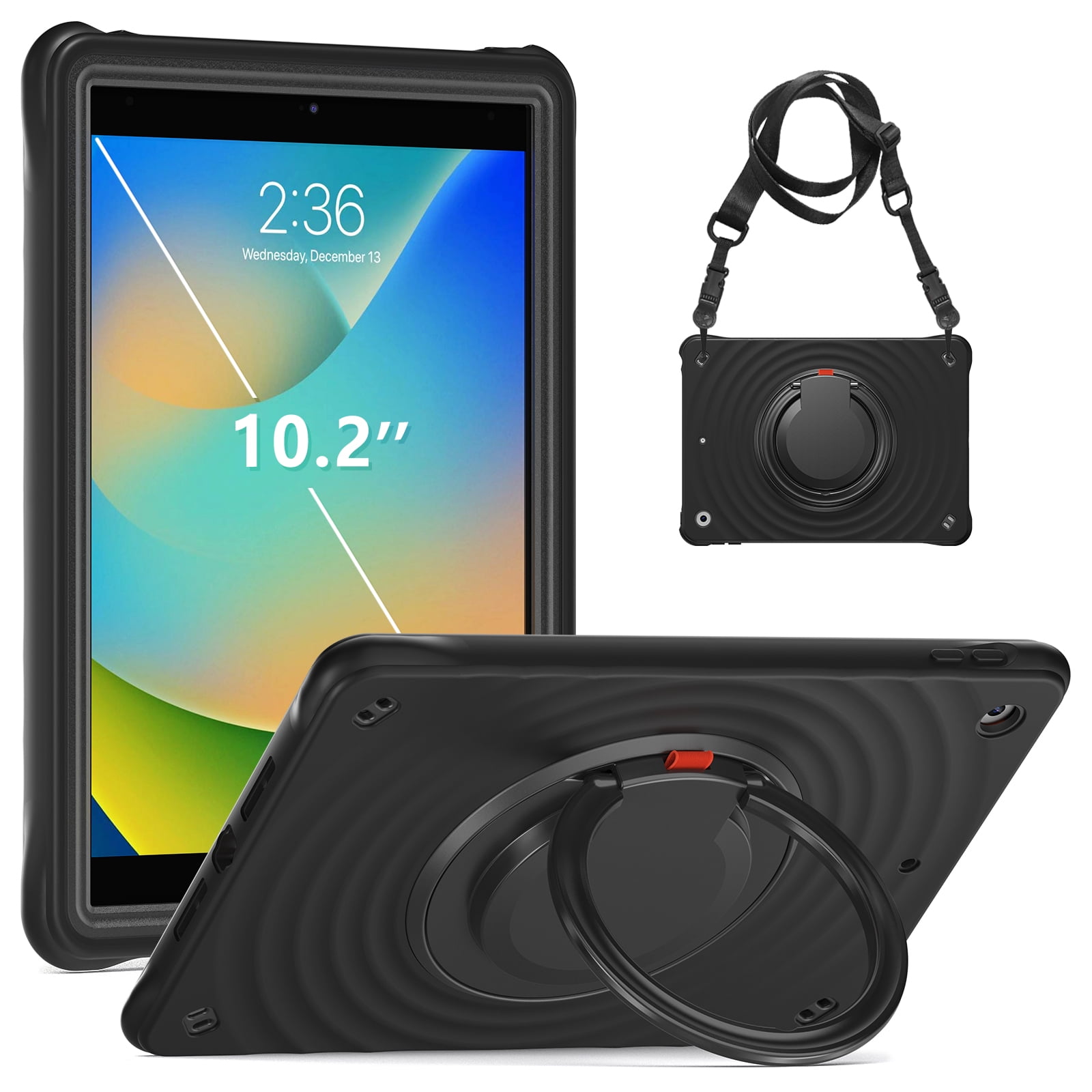 Case for iPad 9th/8th/7th Generation with Stand for Women Men, 360 ...