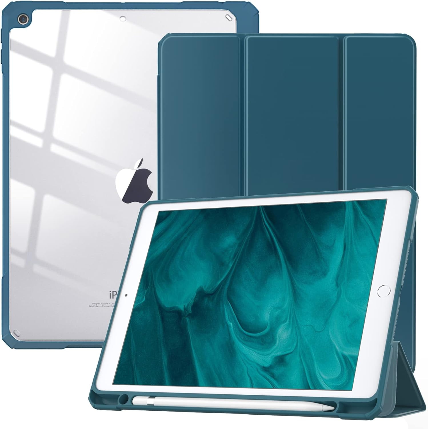 Case for iPad 9th Generation 2021, 10.2 inch iPad Case with Pencil ...