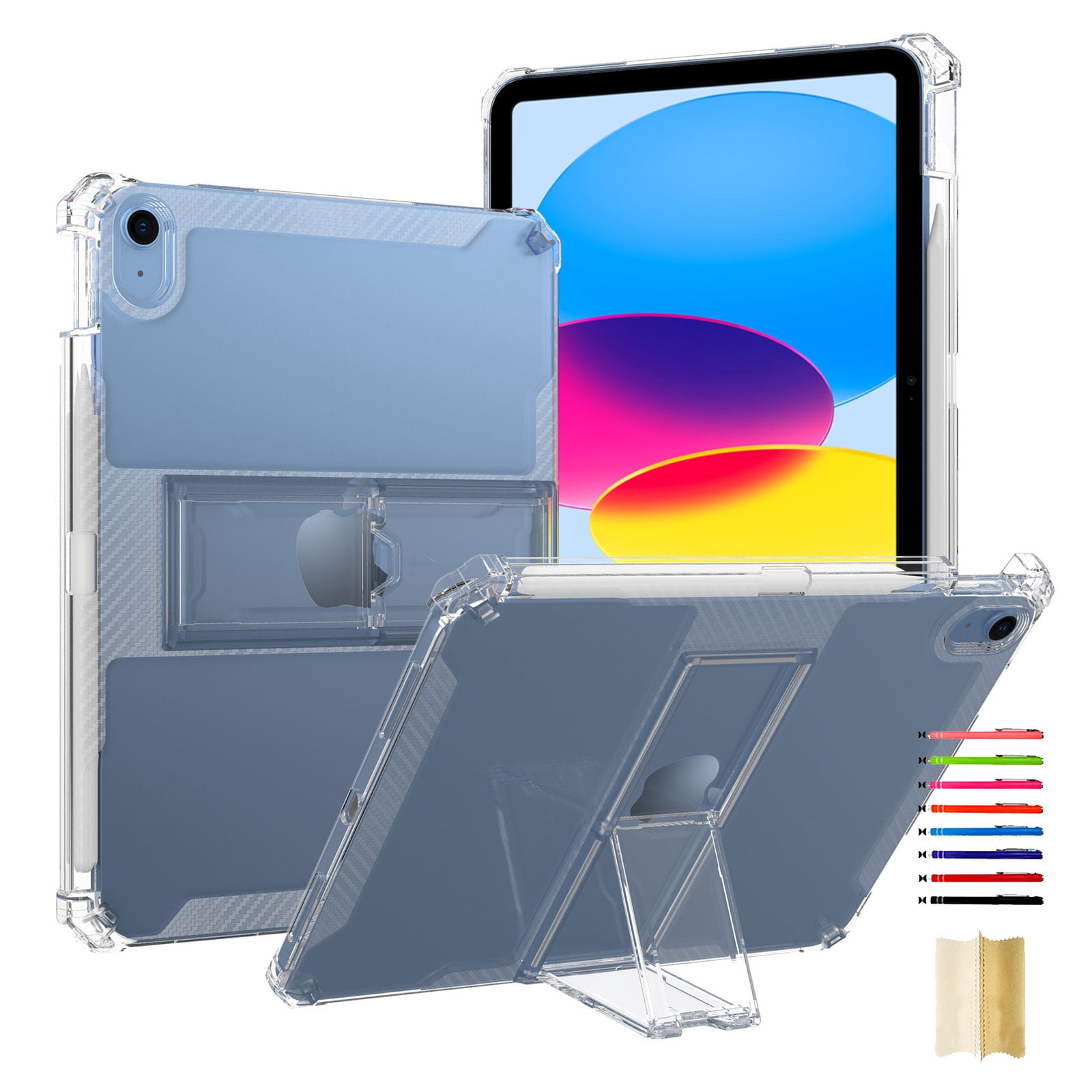 Case for iPad Air 11 Inch 2024, Heavy Duty Shockproof Rugged Drop ...
