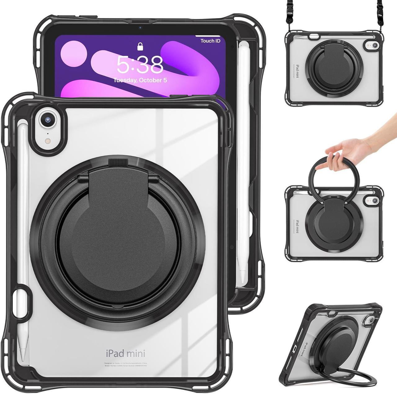 Case for iPad Mini 7 A17 Pro / Mini 6, iPad Mini 6th/7th Gen 2021 2024 ...