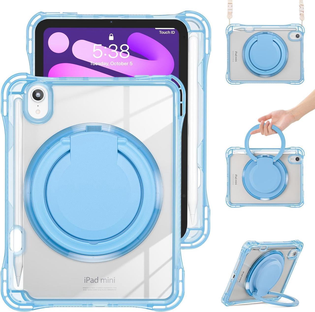 Case for iPad Mini 7 A17 Pro / Mini 6, iPad Mini 6th/7th Gen 2021 2024 ...