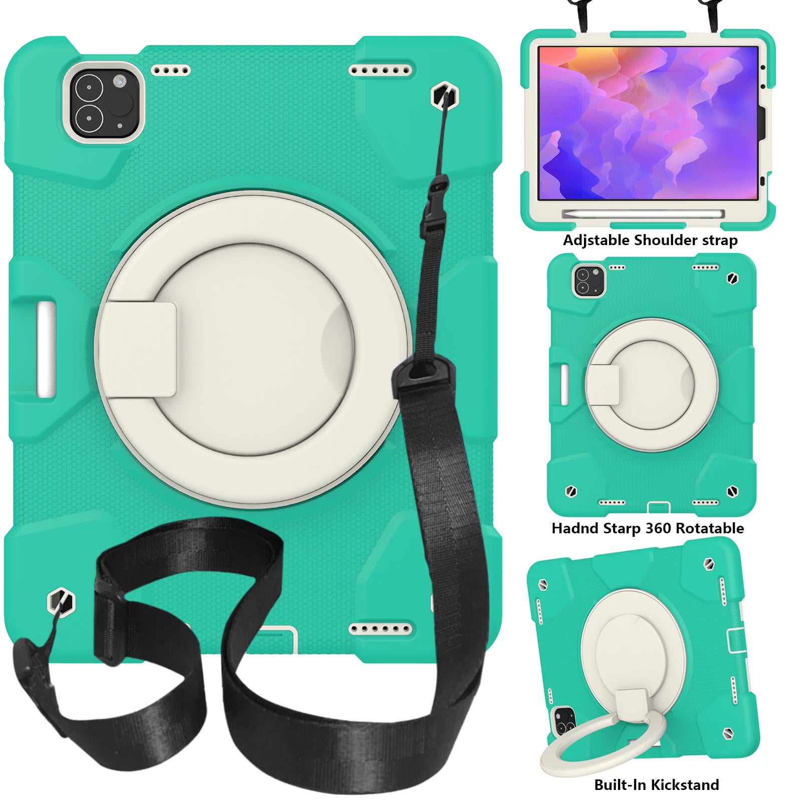 Case for iPad Pro 11 3rd Generation 2021: Military Grade Shockproof ...