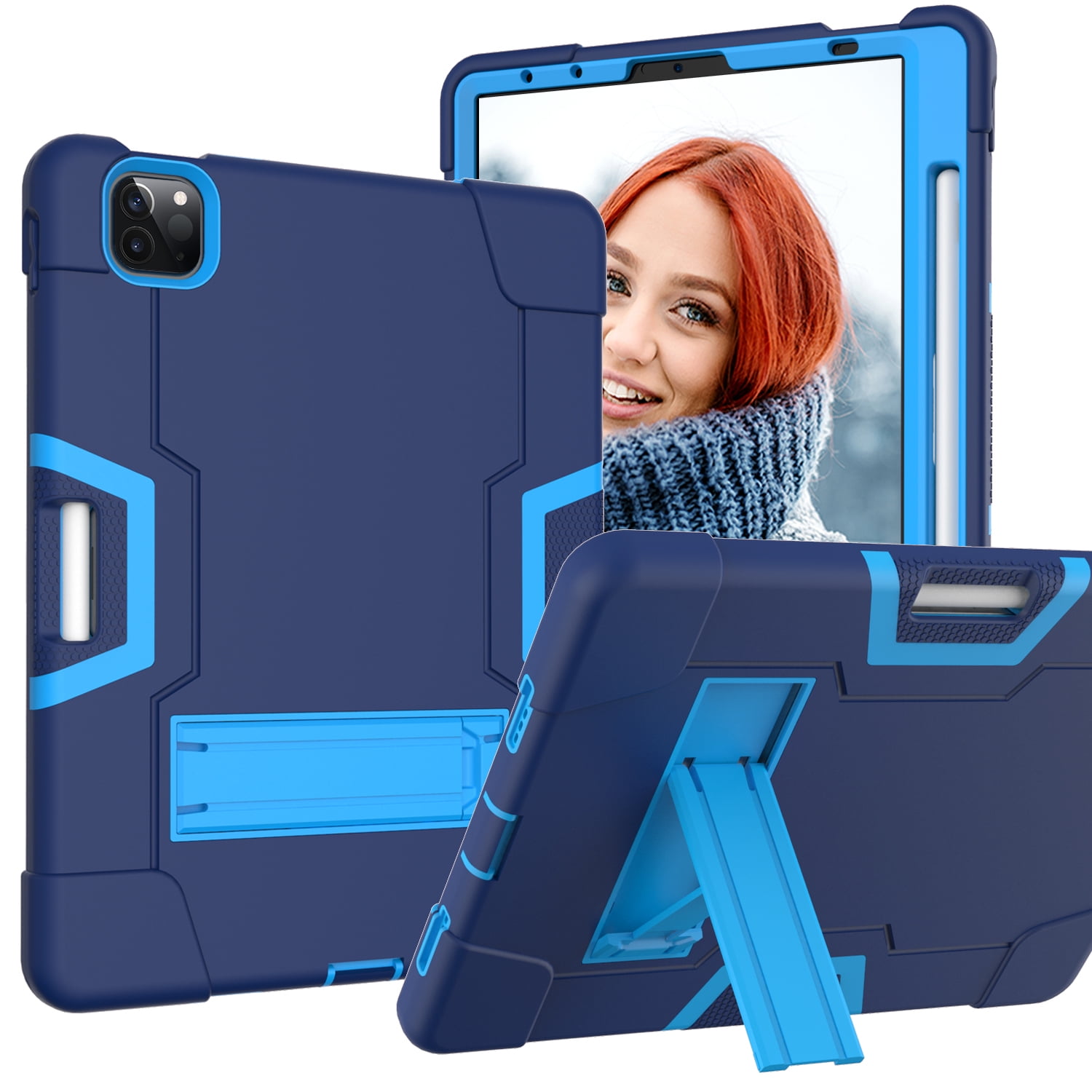 Case for iPad Pro 12.9 Inch 2021/2020/2018, Kickstand Shockproof Kids ...