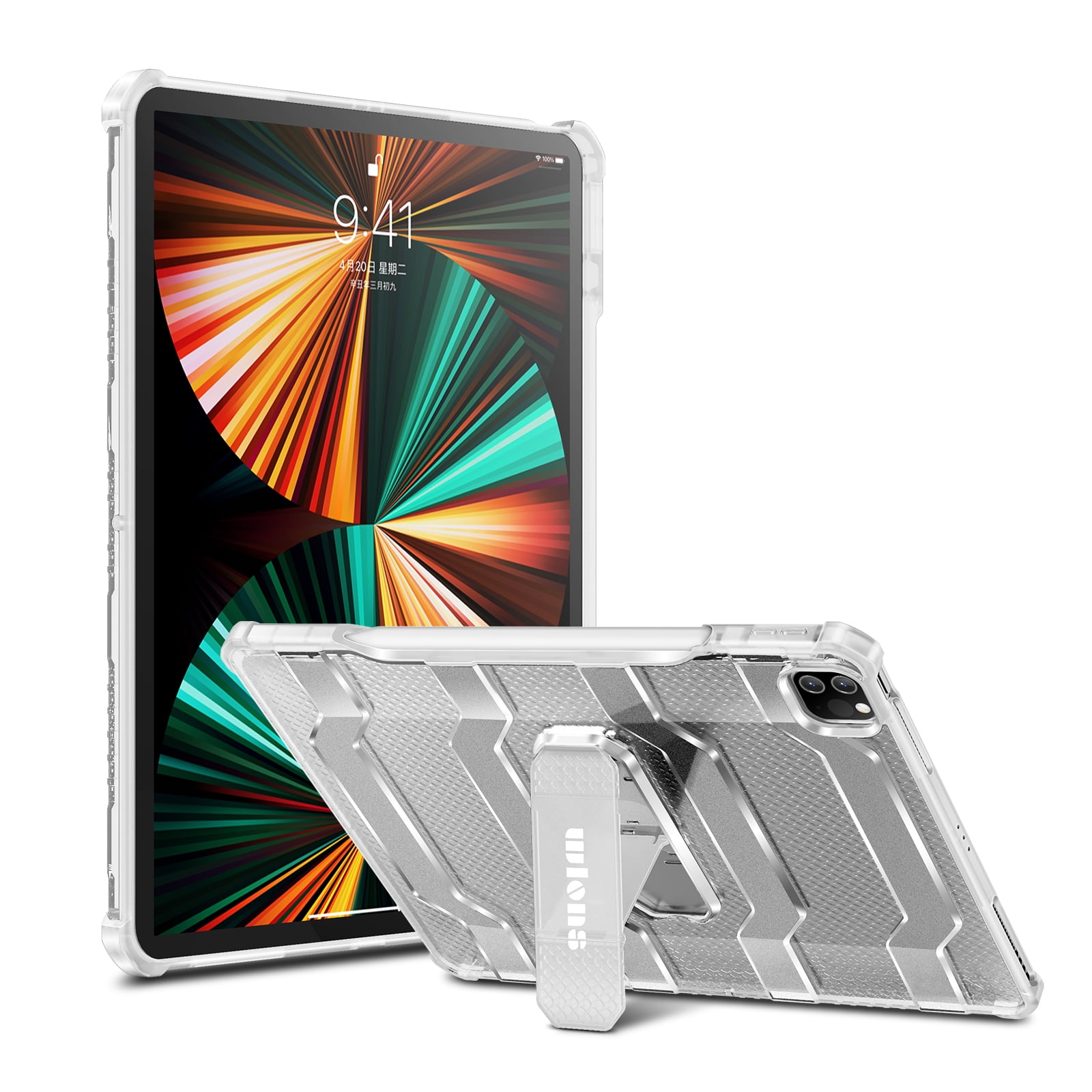 Case for iPad Pro 12.9 Inch 2021, Dteck Slim Lightweight Stand Absorbs ...